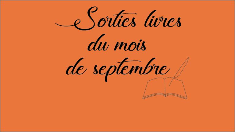 Sorties livres du mois de septembre 2023 - Le blog de l'Édition Française